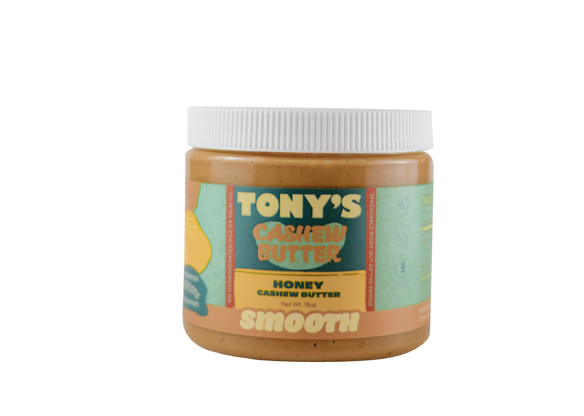 Smooth Honey Cashew Butter – Tony's Peanut Butter