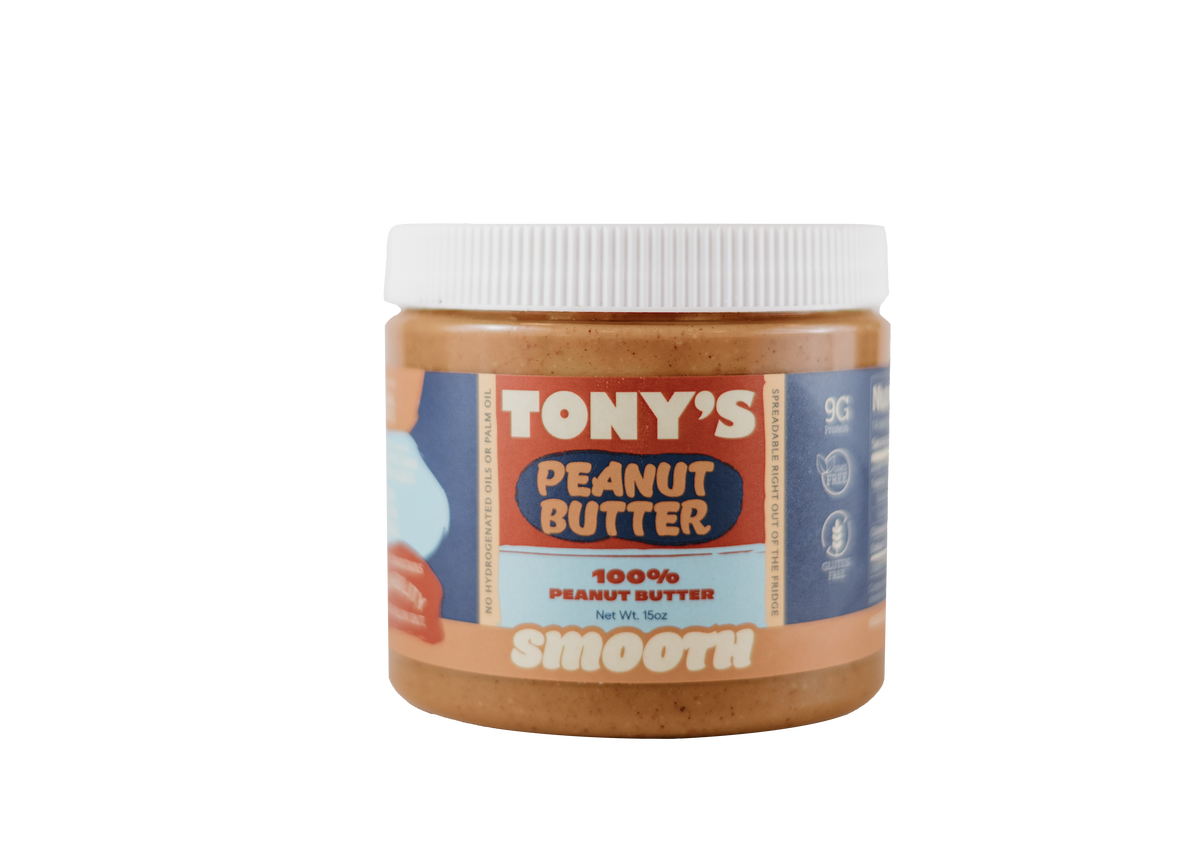 Smooth Unsweetened Peanut Butter – Tony's Peanut Butter