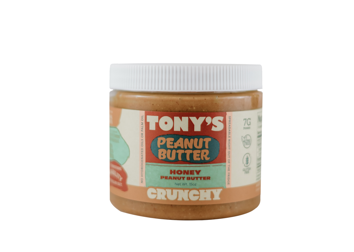 Crunchy Honey Peanut Butter – Tony's Peanut Butter